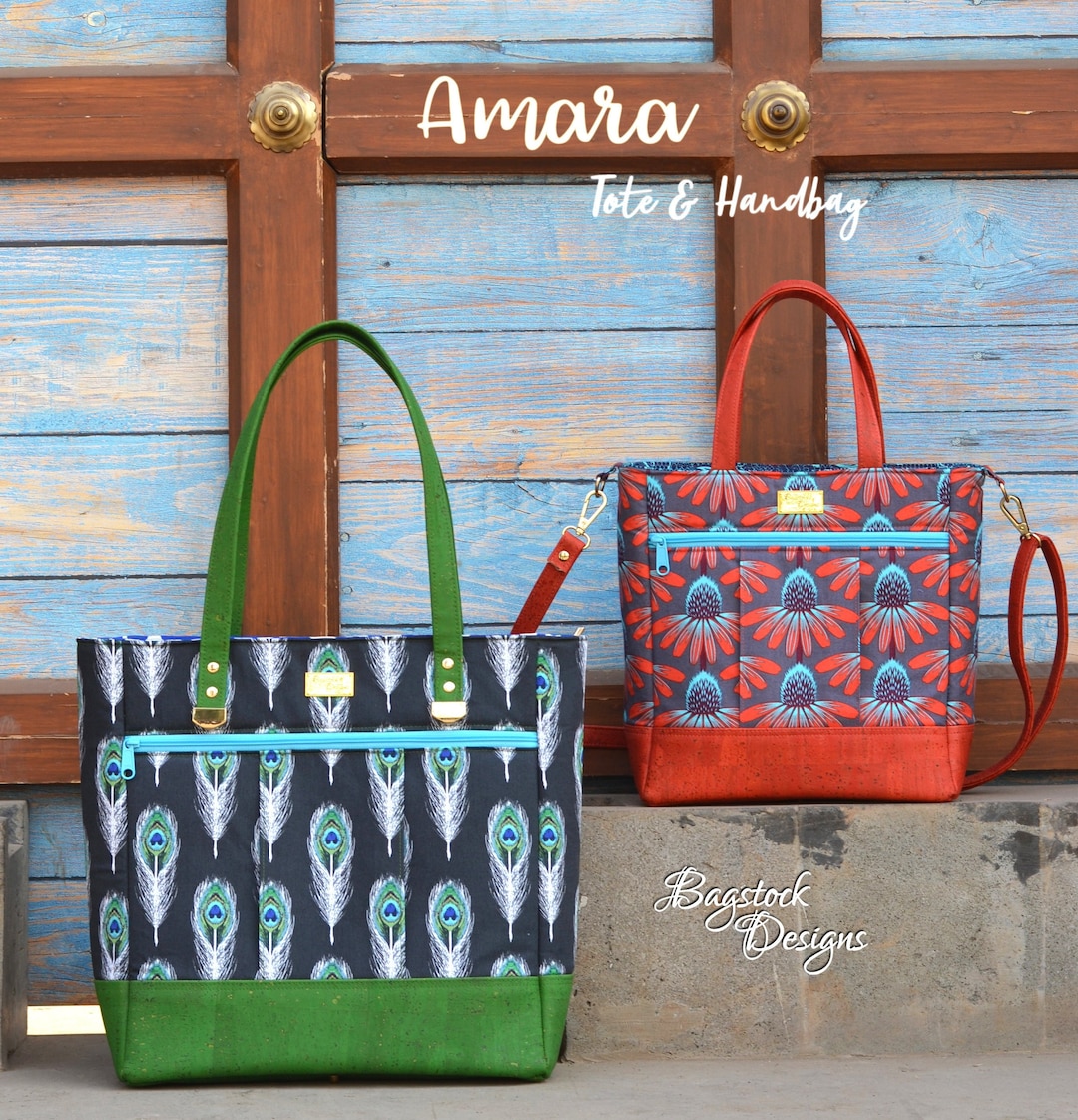 Amara Tote & Handbag - Bagstock Designs Sewing Pattern, PDF Sewing ...