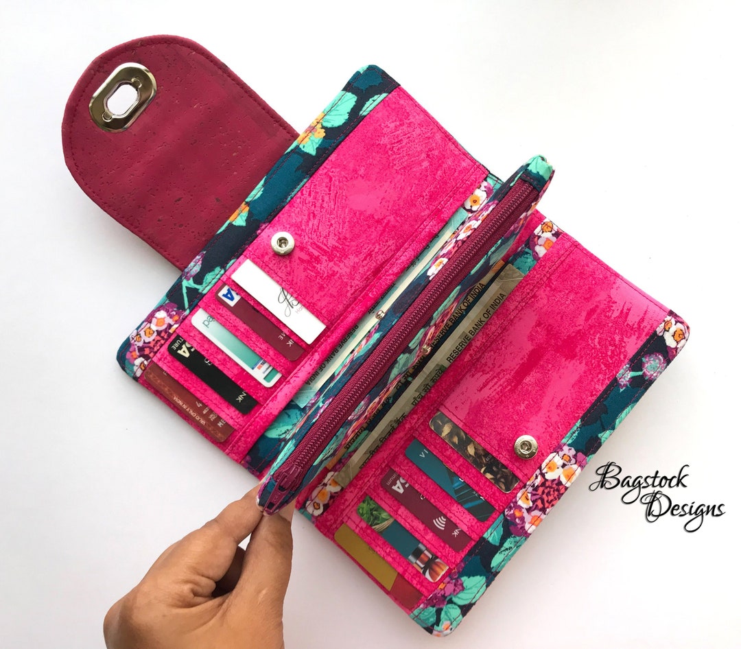 Mia Everyday Wallet - Bagstock Sewing Pattern, PDF Sewing Pattern - Etsy