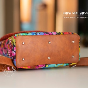 Karvi Mini Backpack - Bagstock Sewing Pattern, PDF Sewing Pattern - Etsy