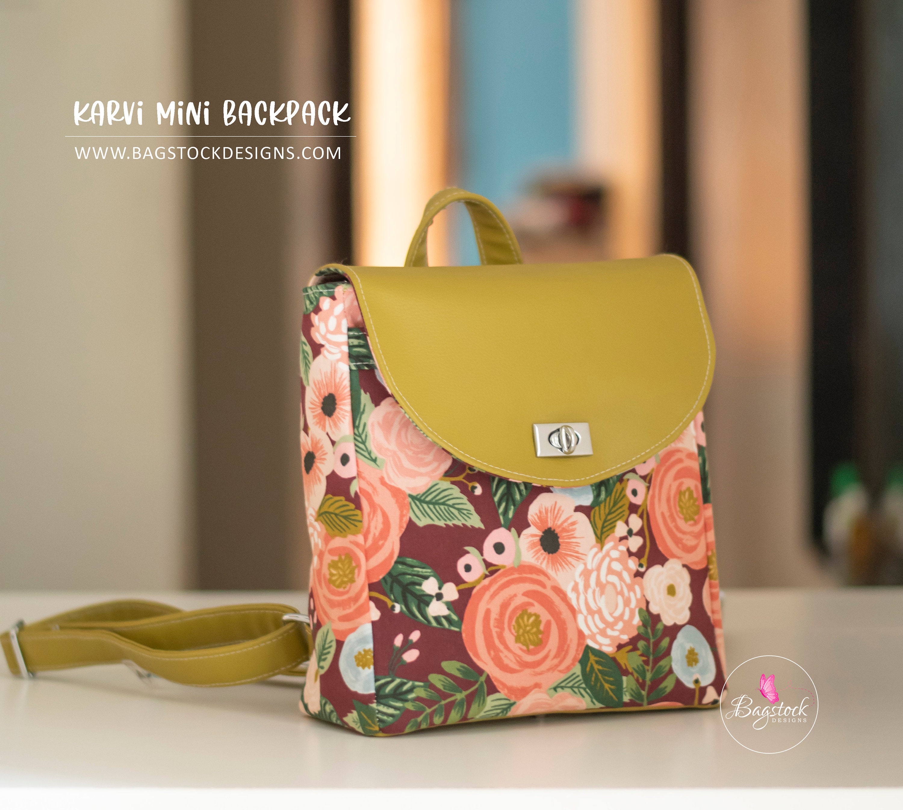 Karvi Mini Backpack - Bagstock Sewing Pattern, PDF Sewing Pattern - Etsy