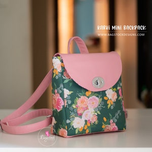 Karvi Mini Backpack - Bagstock Sewing Pattern, PDF Sewing Pattern - Etsy