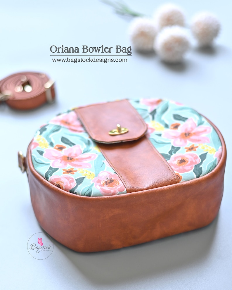 Oriana Bowler Bag - Bagstock Sewing Pattern, PDF Sewing Pattern - Etsy
