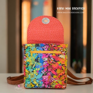 Karvi Mini Backpack - Bagstock Sewing Pattern, PDF Sewing Pattern - Etsy
