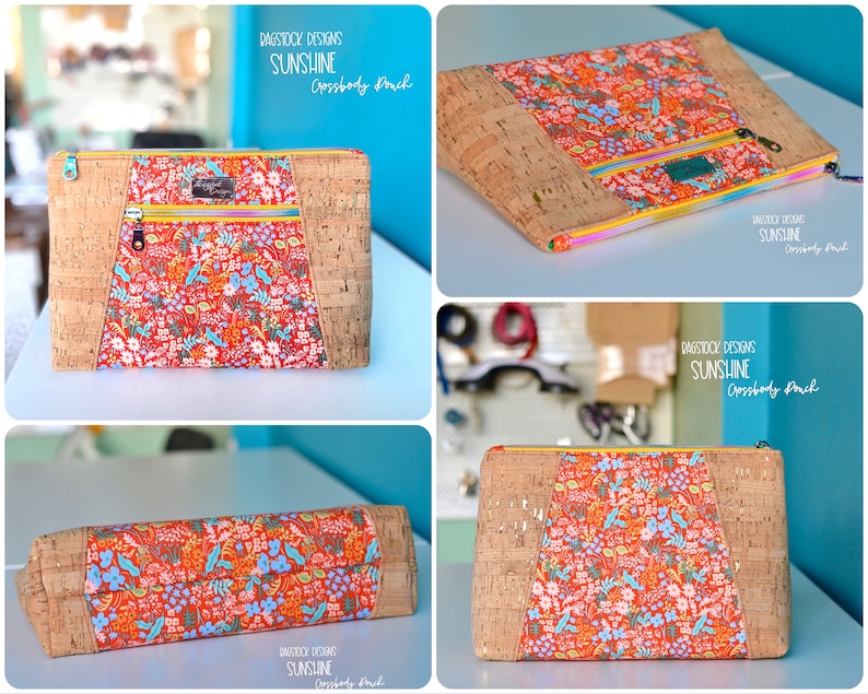 Sunshine Crossbody Pouch Bagstock Sewing Pattern PDF Sewing - Etsy