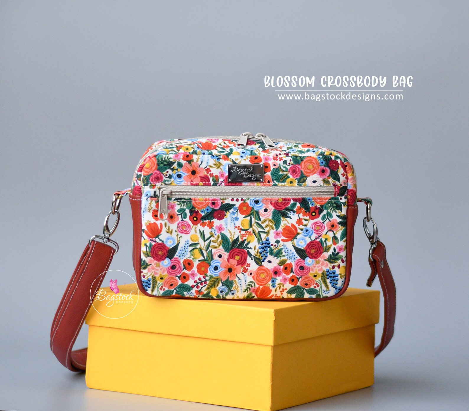 Blossom Crossbody Bag Bagstock Sewing Pattern PDF Sewing - Etsy