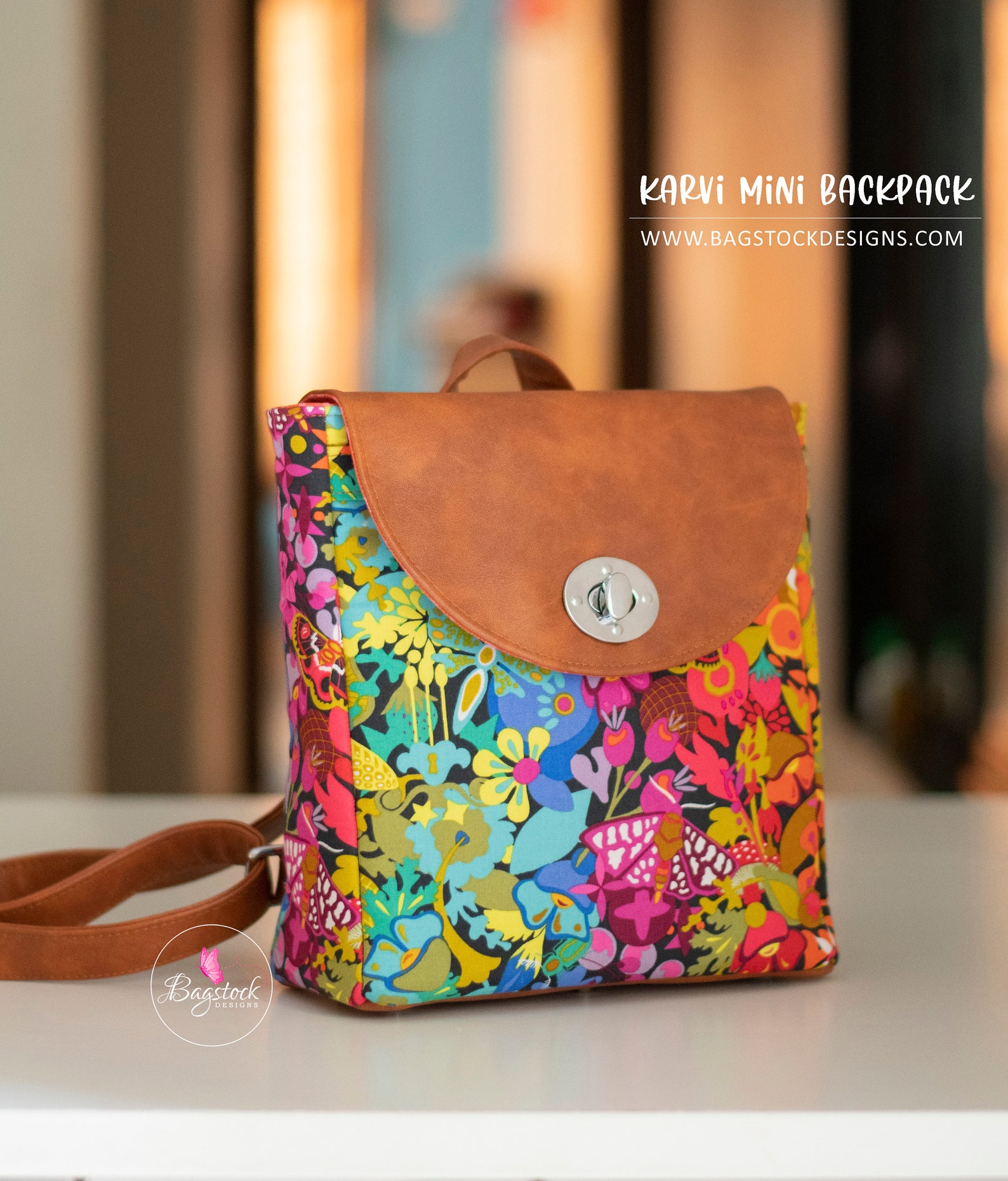 Karvi Mini Backpack - Bagstock Sewing Pattern, PDF Sewing Pattern - Etsy