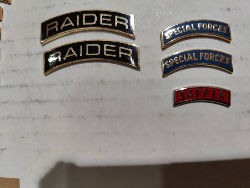 METAL TABS Recon Ranger Sniper Mountain Scout SF Sapper - Etsy