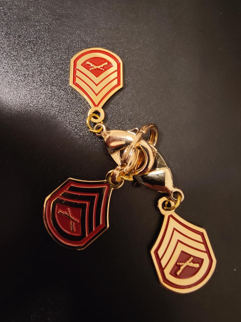 USMC Rank Insignia Keychain Cpl Sgt Ssgt - Etsy