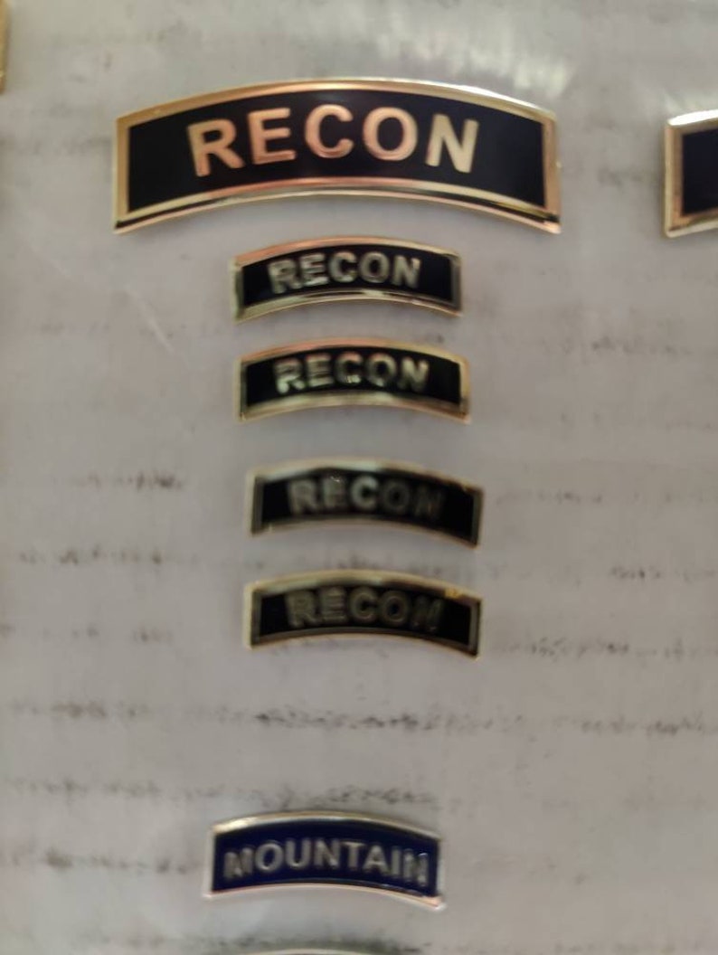 METAL TABS Recon Ranger Sniper Mountain Scout SF Sapper - Etsy