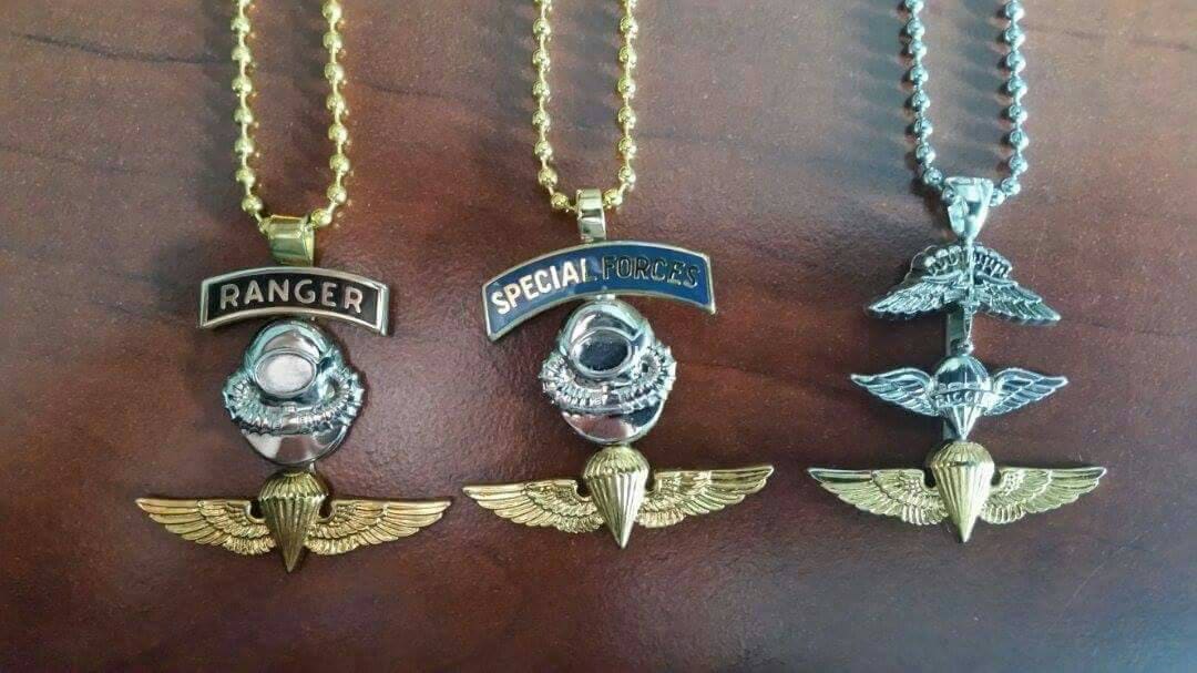 Quad Special Ops Pendant: Choose 4 Badges You Want Mounted. Examples ...