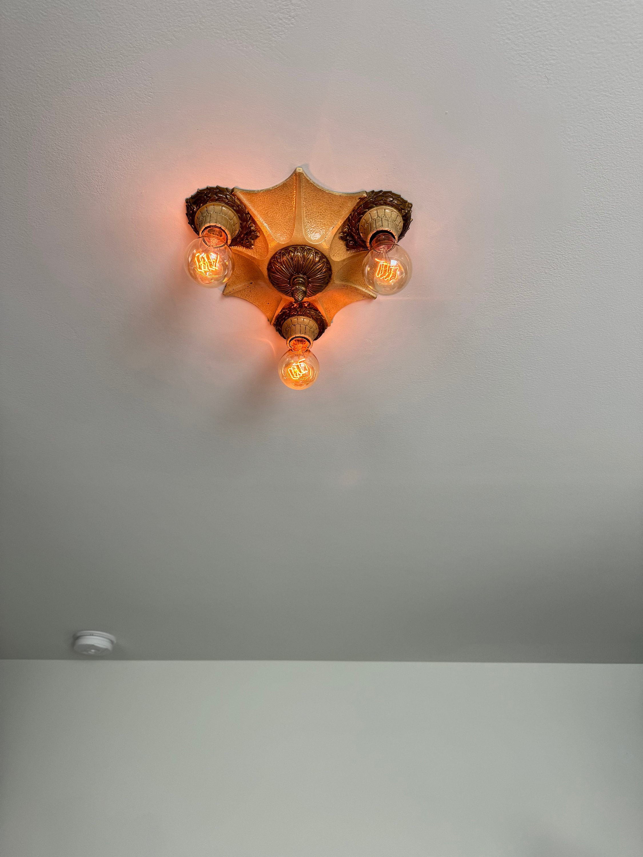 Flush Mount Cast Iron Ceiling Light, 1920's Art Deco, Markel Web Design ...