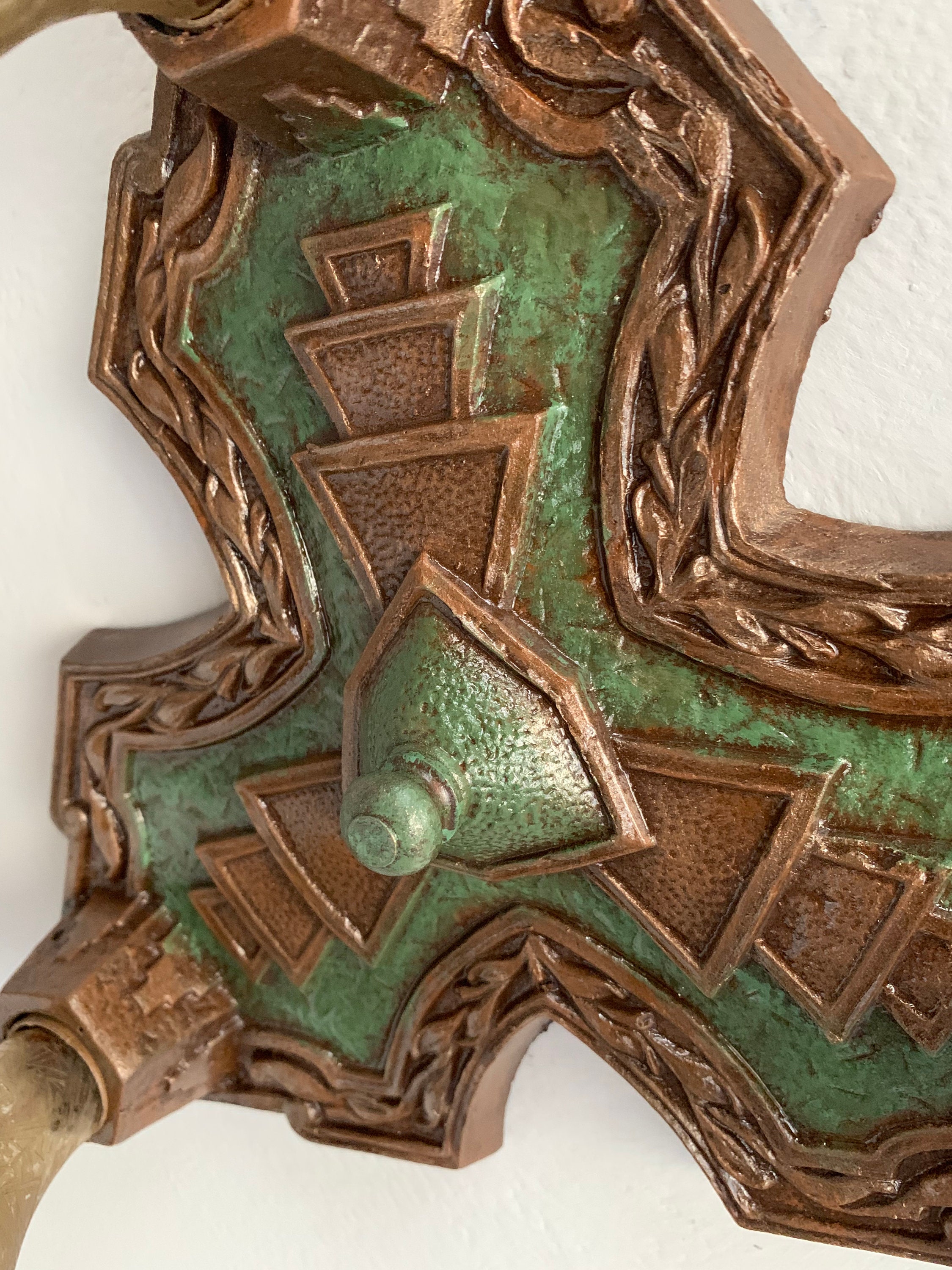 Antique Art Deco Flush Mount Ceiling Light Fixture, 1910's Merkel ...