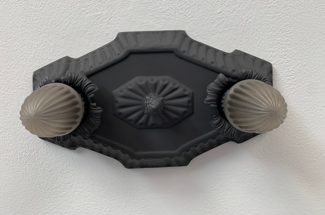 Farmhouse Antique Flush Mount Light Fixture Two Bulb Pressed - Etsy