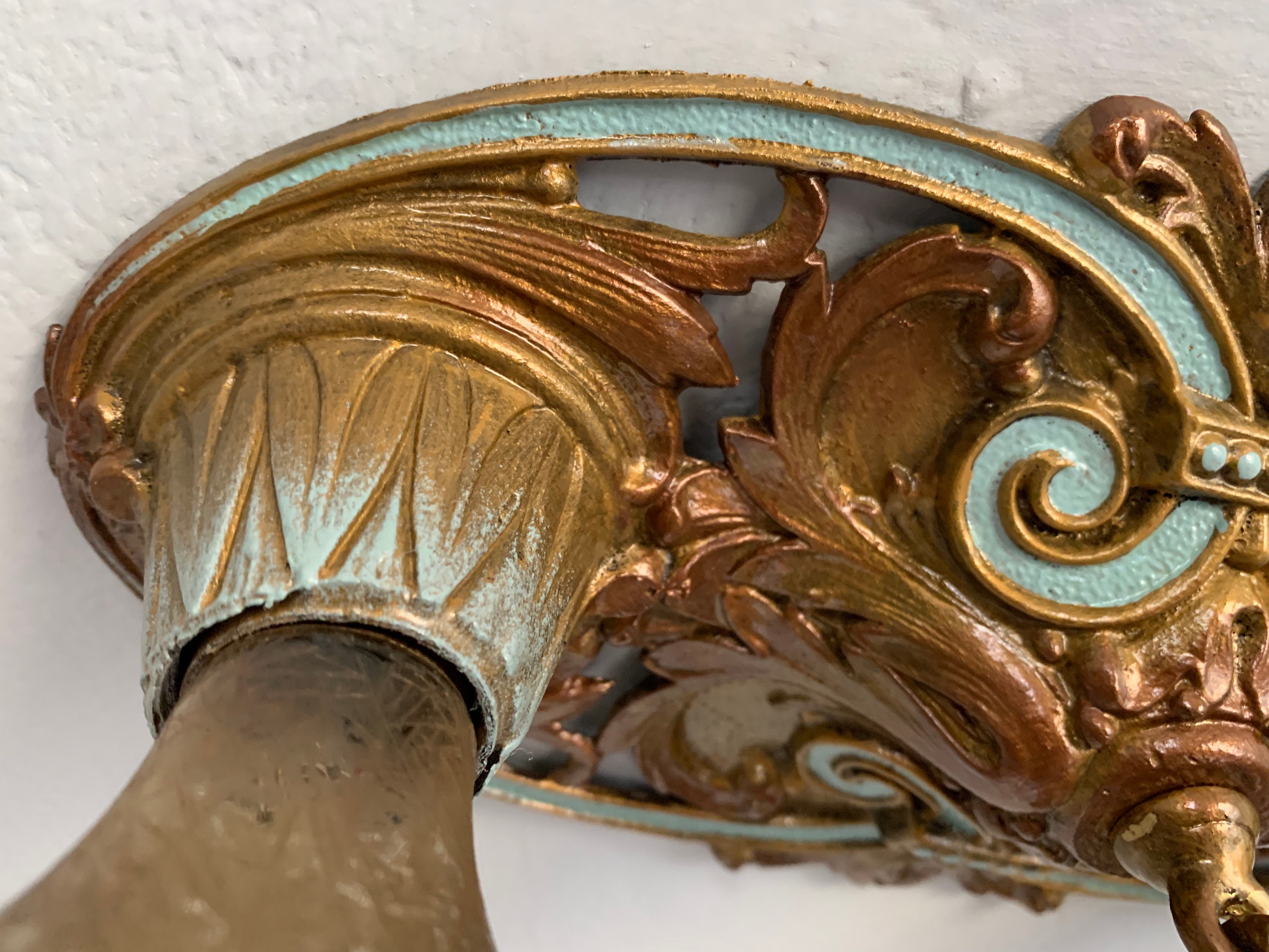 Antique Art Deco Flush Mount Ceiling Light Fixture, 1910's Merkel ...