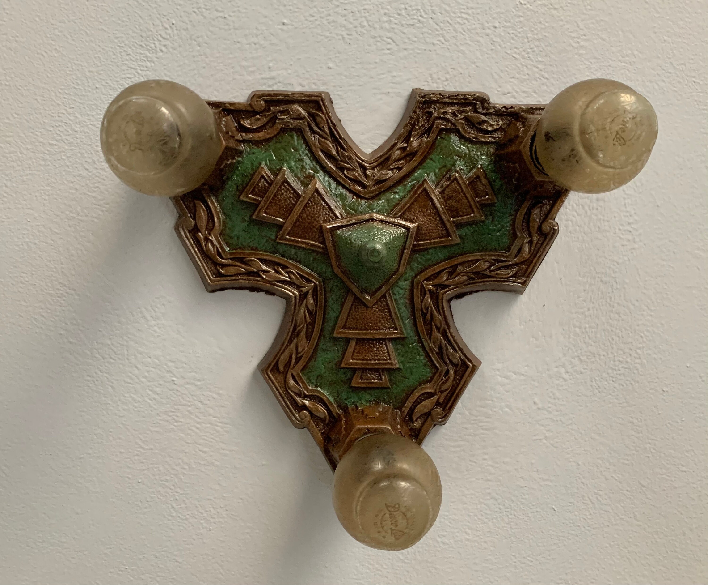 Antique Art Deco Flush Mount Ceiling Light Fixture, 1910's Merkel ...