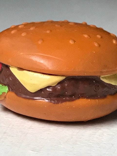 Vintage Russ 1980's Collectible Cheeseburger Eraser With Lettuce ...