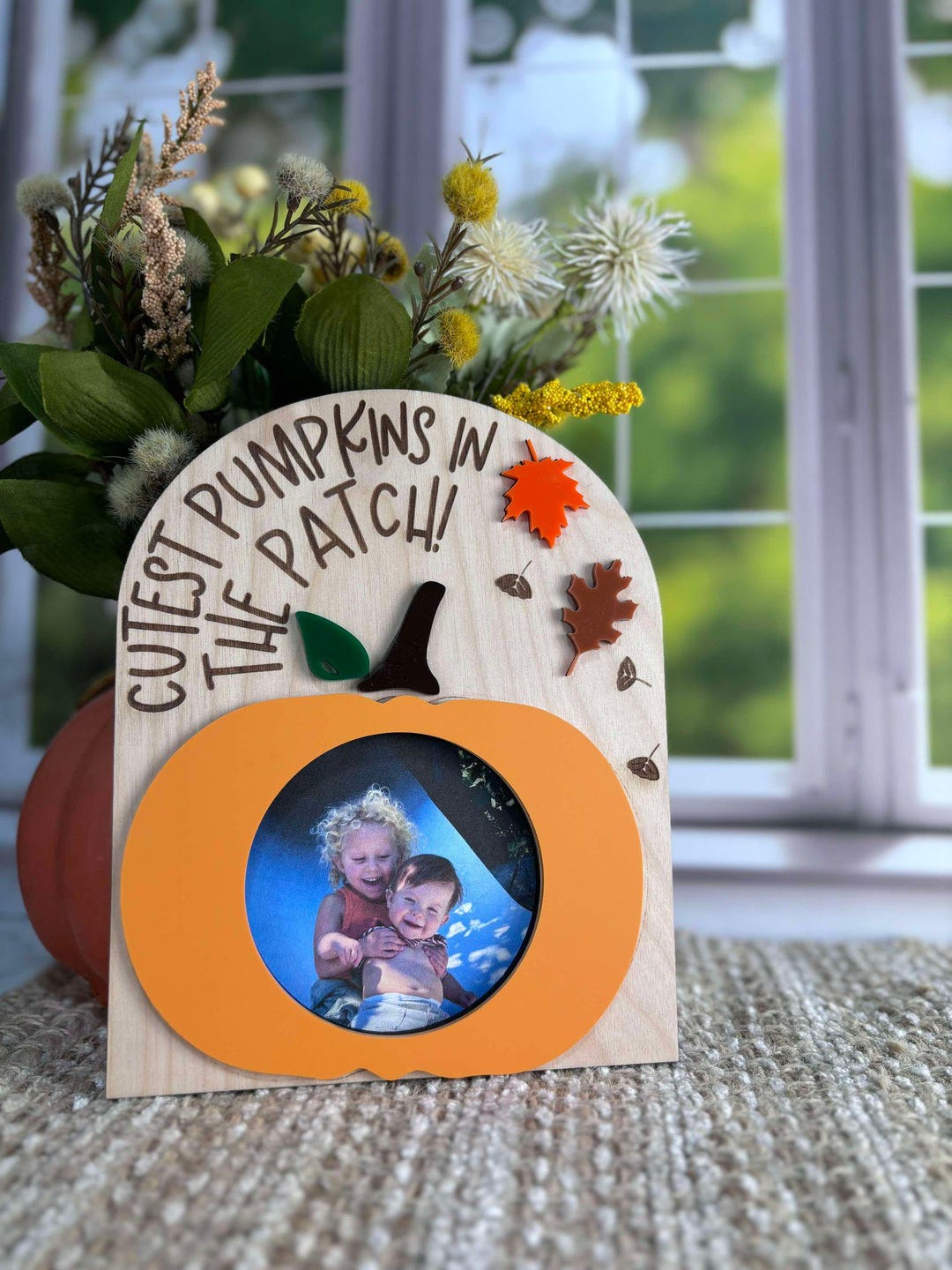 Cutest Pumpkins in the Patch Frame, Fall Picture Frame, Kids Picture ...