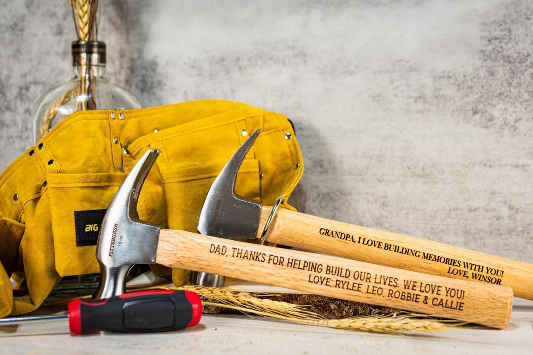 Personalized Hammer for Fathers Day, Gift for Carpenter, Handyman ...