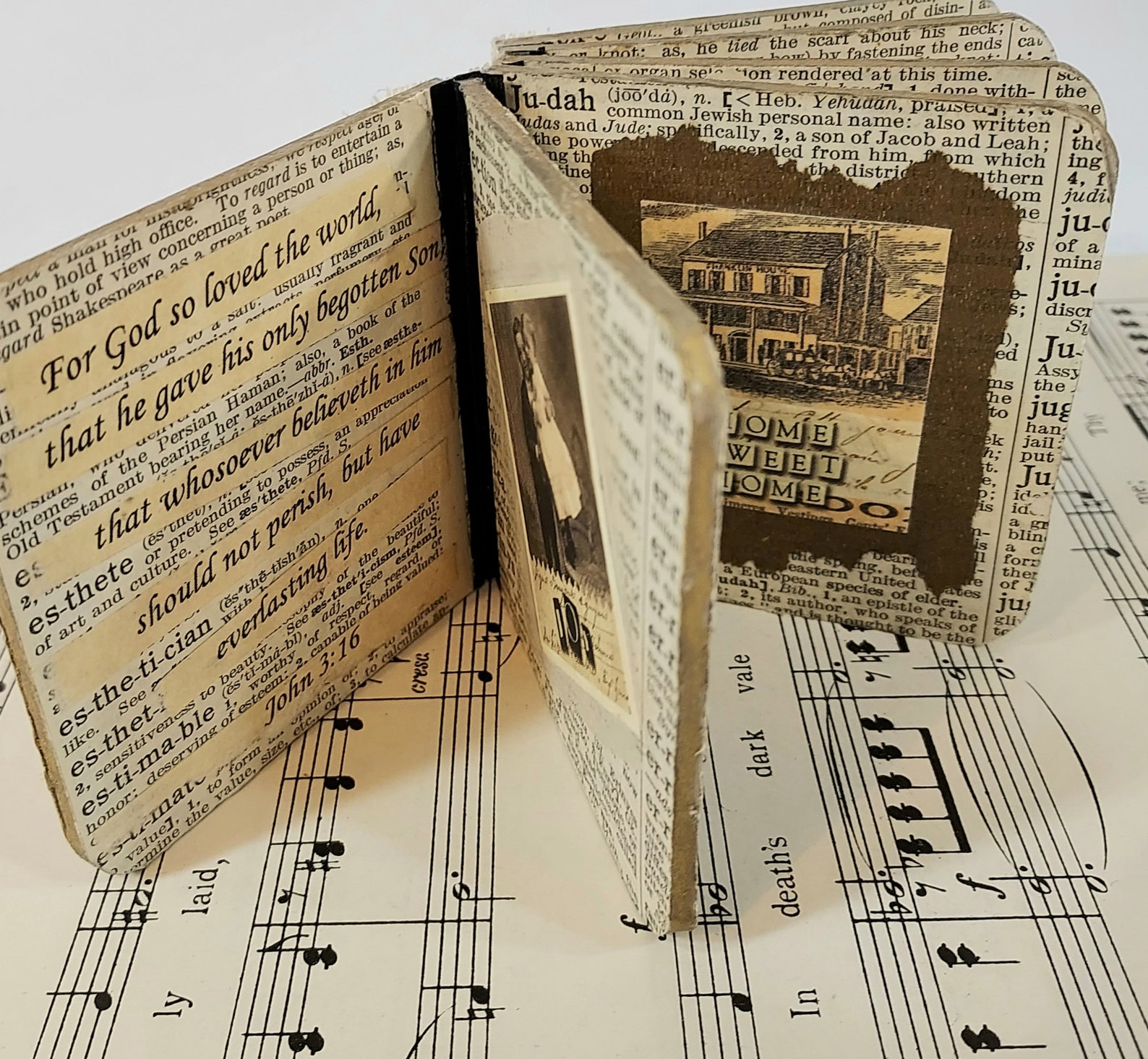 Board Book Collage * Christian Art * Mixed Media * Ooak Art * Original ...