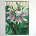 Original Acrylic Painting of Clover Flowers, Botanical Illustration ...