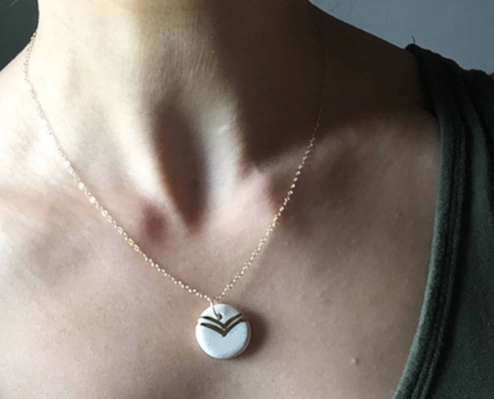 Ceramic Diffuser Necklace 22k Gold Aromatherapy Necklace | Etsy