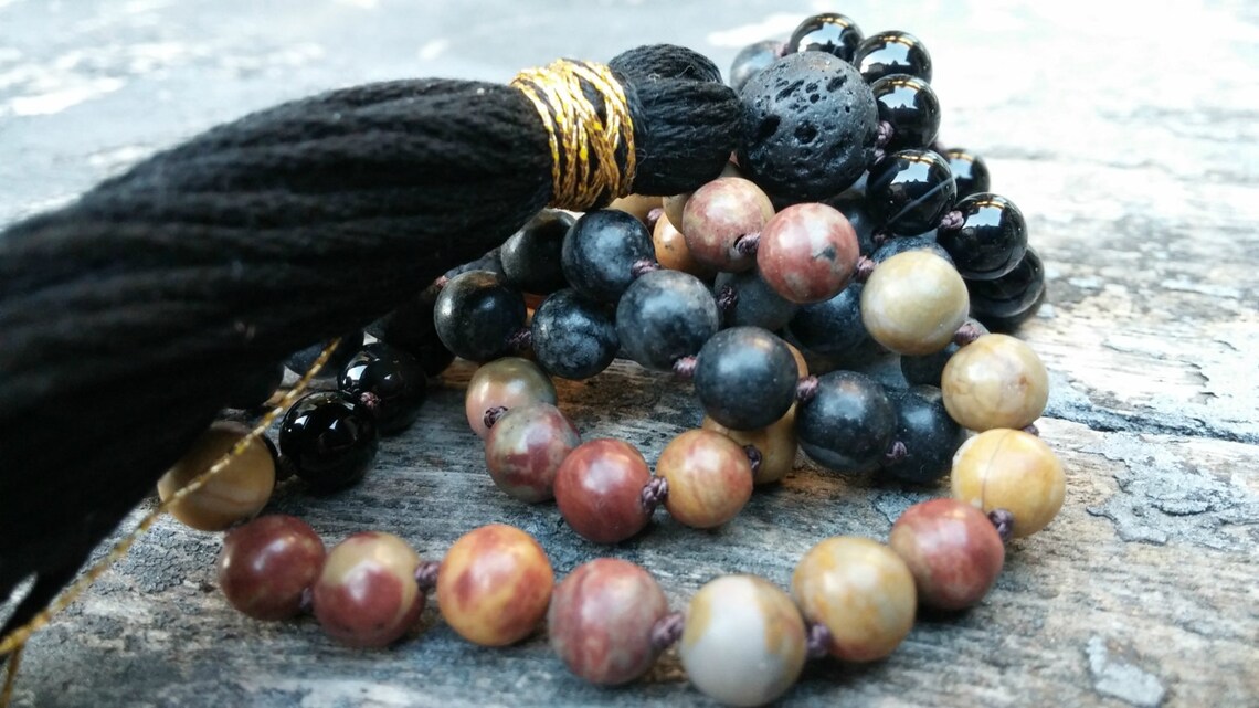 Self Mastery Mala Mantra Beads Japa Mala 108 Essential Oil | Etsy