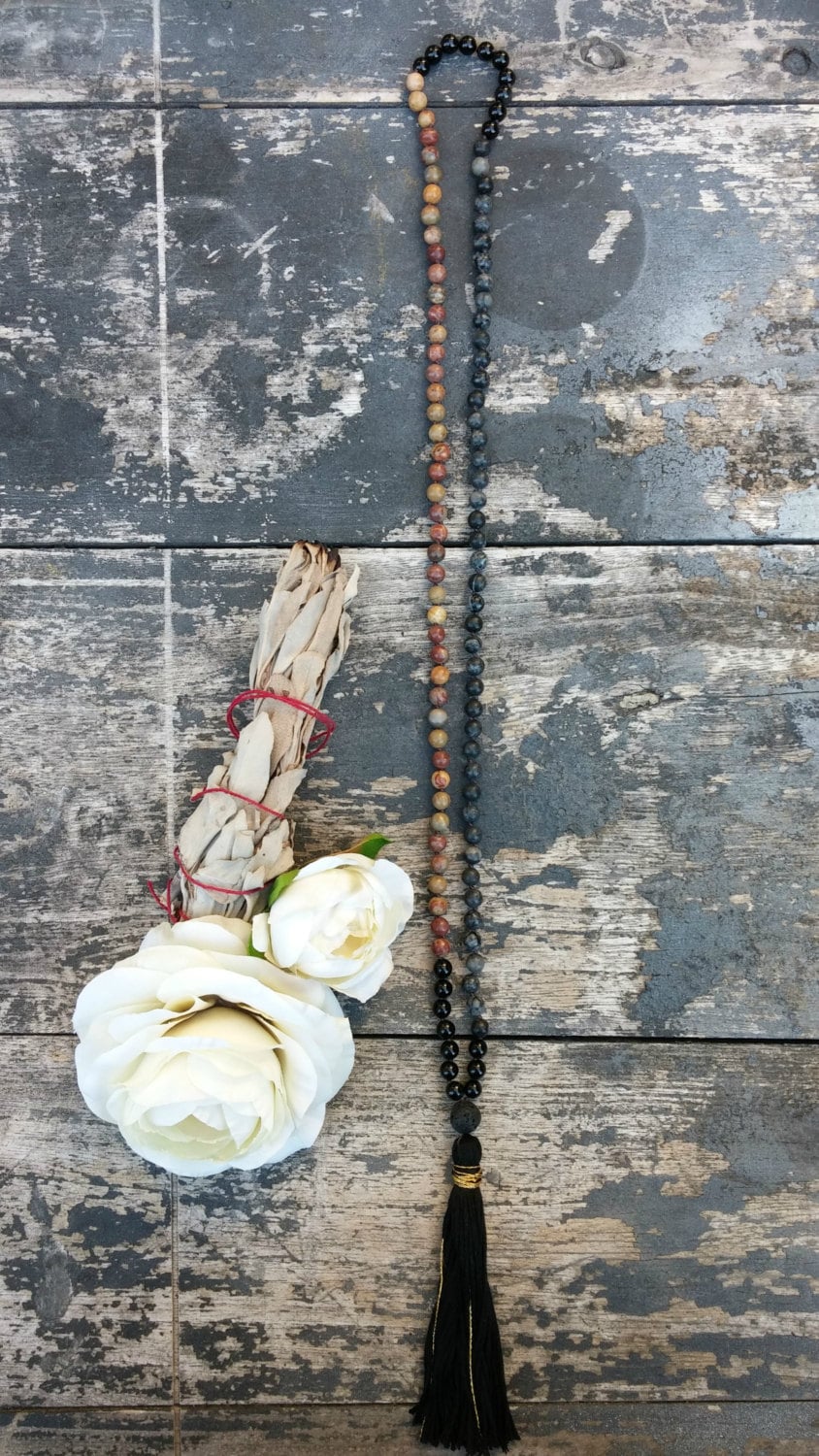 Self Mastery Mala Mantra Beads Japa Mala 108 Essential Oil | Etsy