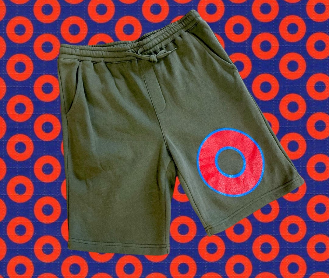 Men's Phish Donut Shorts | Inspired Print Mens Sweat Short Jogger ...
