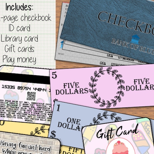 Kids Pretend Play Printable Play Money Basic Set | Etsy