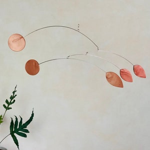 Kinetic Mobile, Hanging Mobile, Copper Mobile, Mid Century, Retro ...