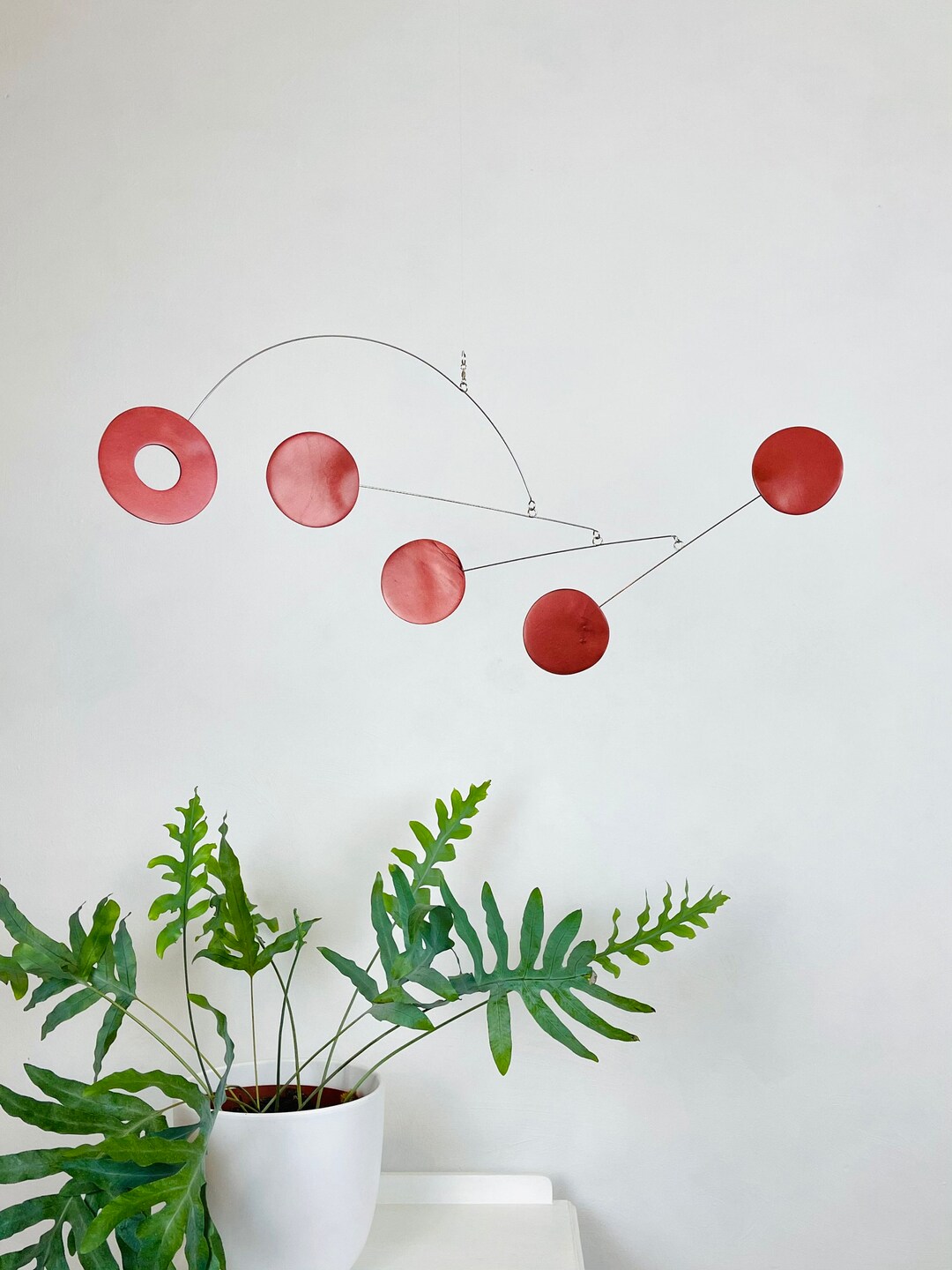 Bronze Hanging Mobile, Kinetic Mobile, Art Mobile, Modern Mobile, Mid ...