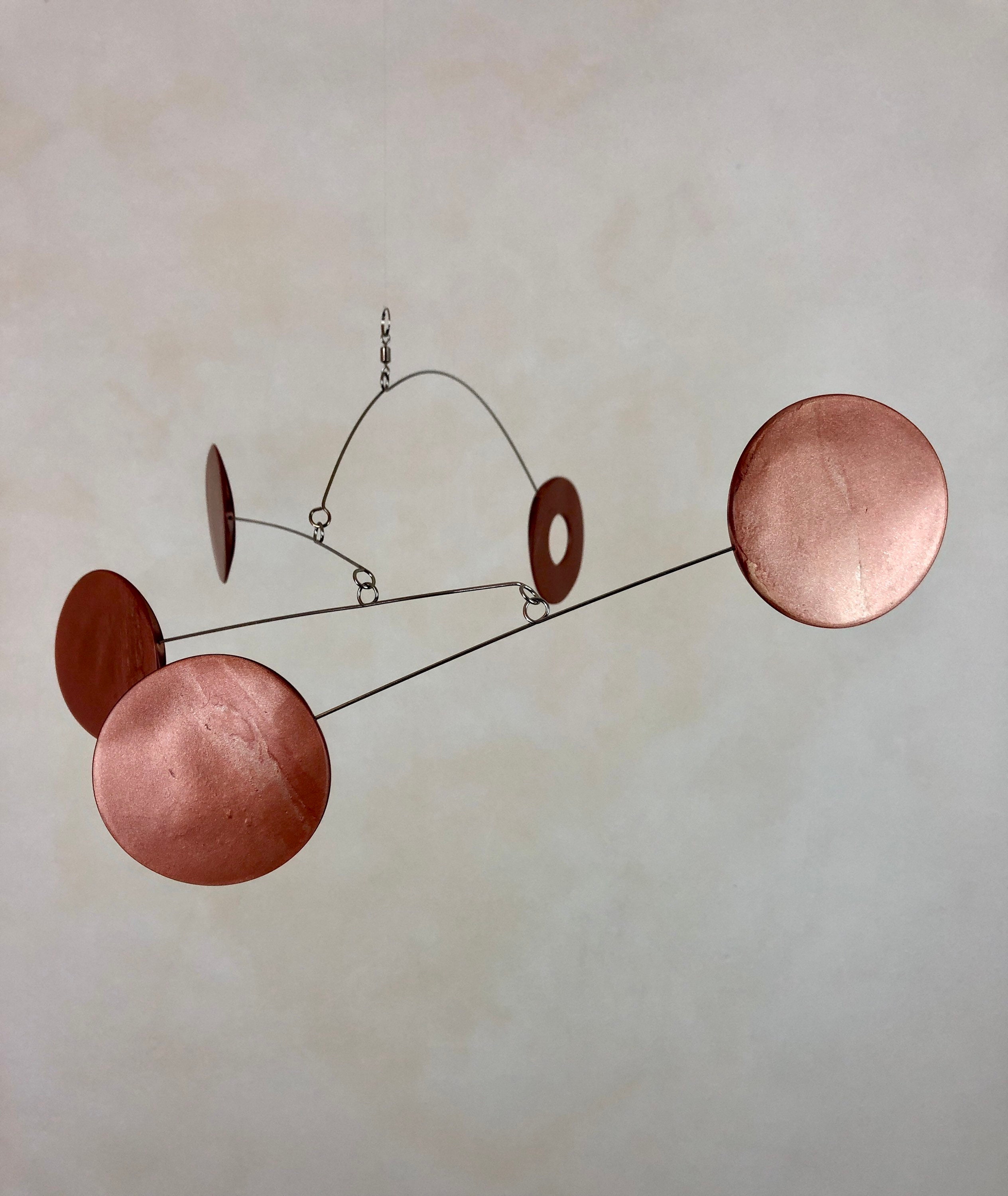 Copper Hanging Mobile, Kinetic Mobile, Art Mobile, Modern Mobile, Mid ...