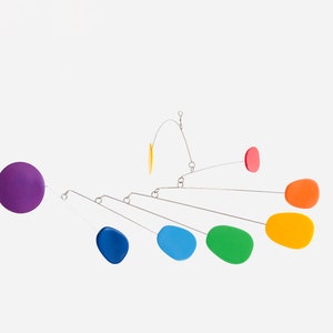 Rainbow Mobile, Rainbow, Baby Mobile, Rainbow Decor, Mid Century Modern ...