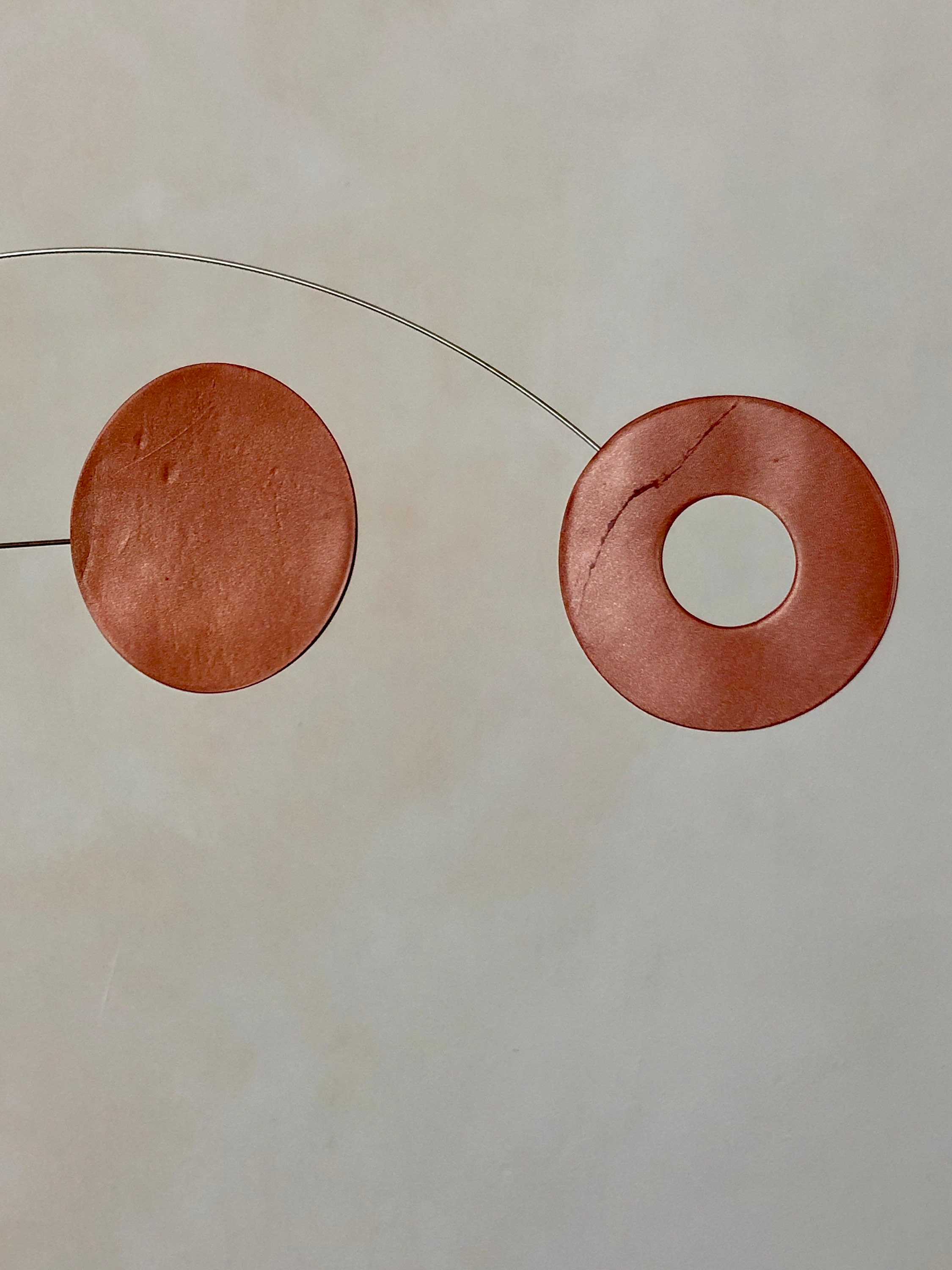 Copper Hanging Mobile, Kinetic Mobile, Art Mobile, Modern Mobile, Mid ...