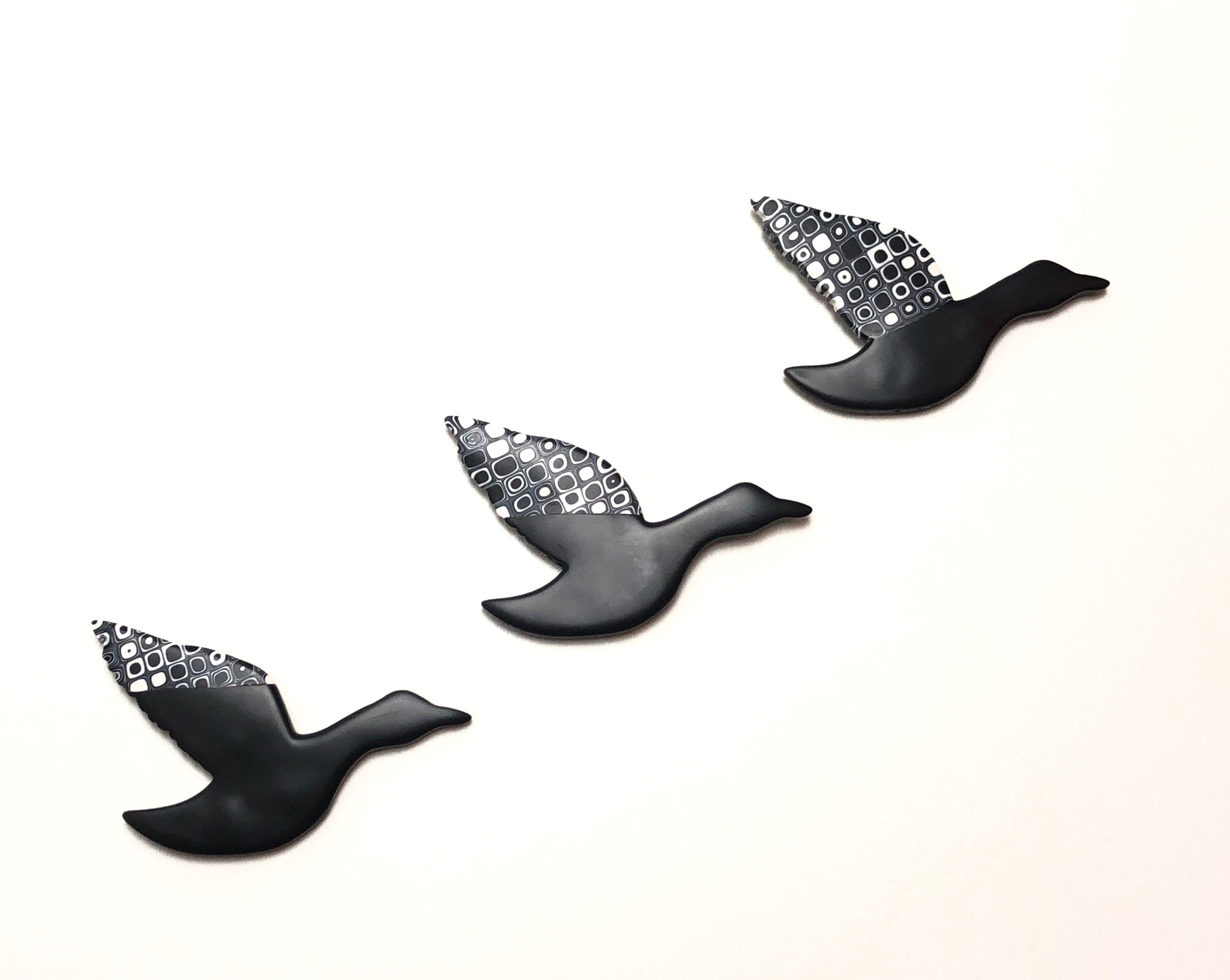 Flying Ducks, Wall Art, Mid Century Modern, Wall Hanging, Duck Decor ...