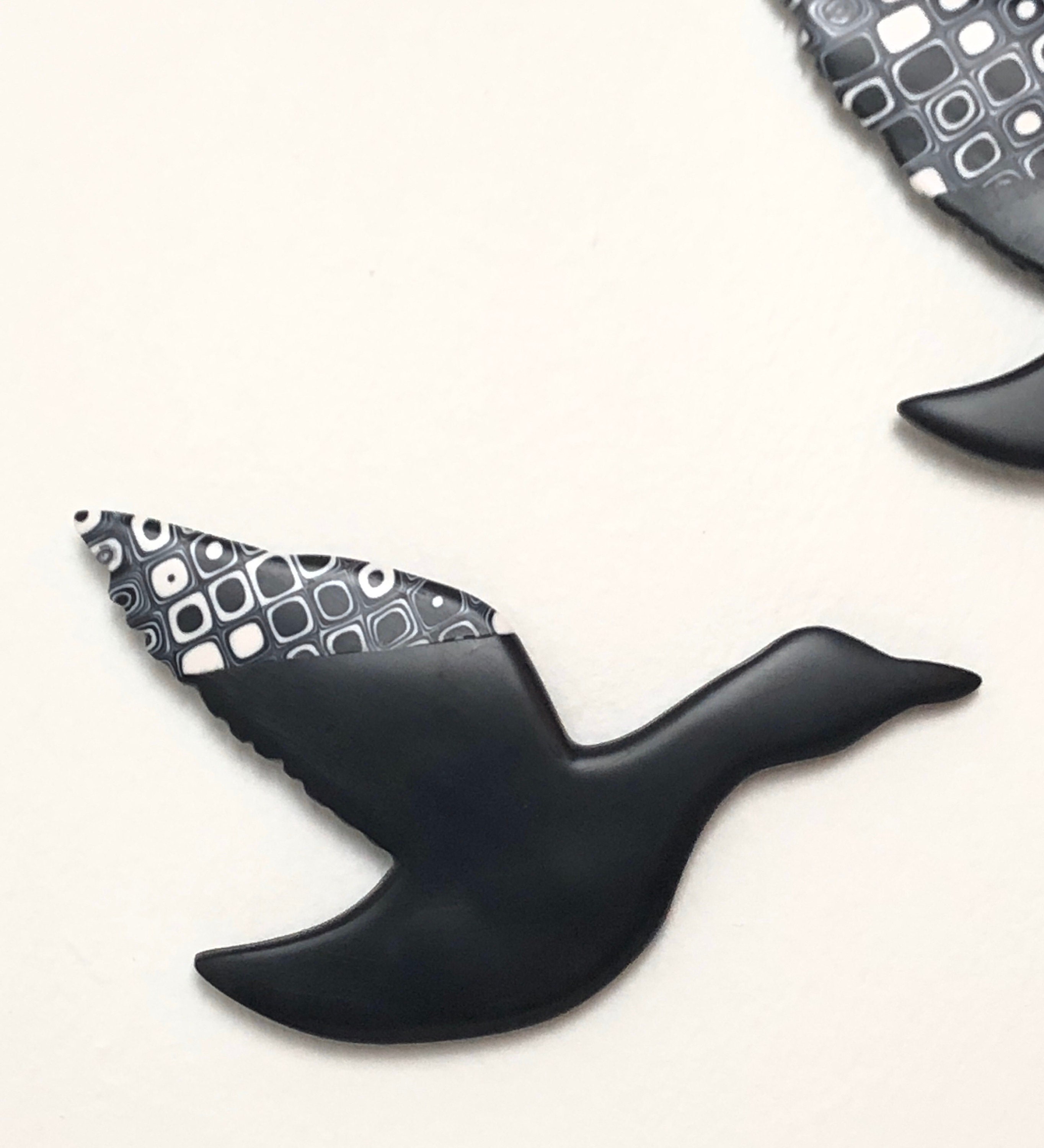 Flying Ducks, Wall Art, Mid Century Modern, Wall Hanging, Duck Decor ...