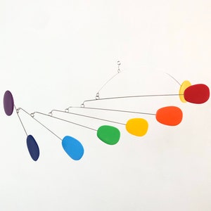 Rainbow Mobile, Rainbow, Baby Mobile, Rainbow Decor, Mid Century Modern ...