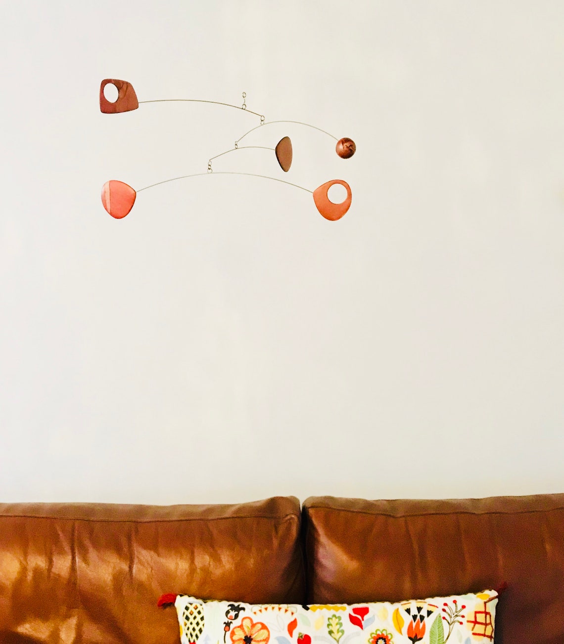 Kinetic mobile Hanging Mobile Copper Mobile Mid Century | Etsy