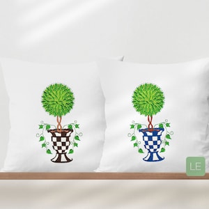 Checkered Topiary Machine Embroidery Design - Machine Embroidery Design ...