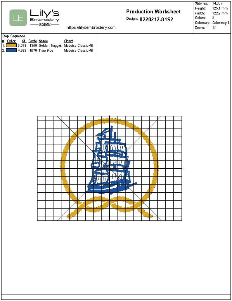 Nautical Machine Embroidery Designs Set of 3 3 Sizes | Etsy