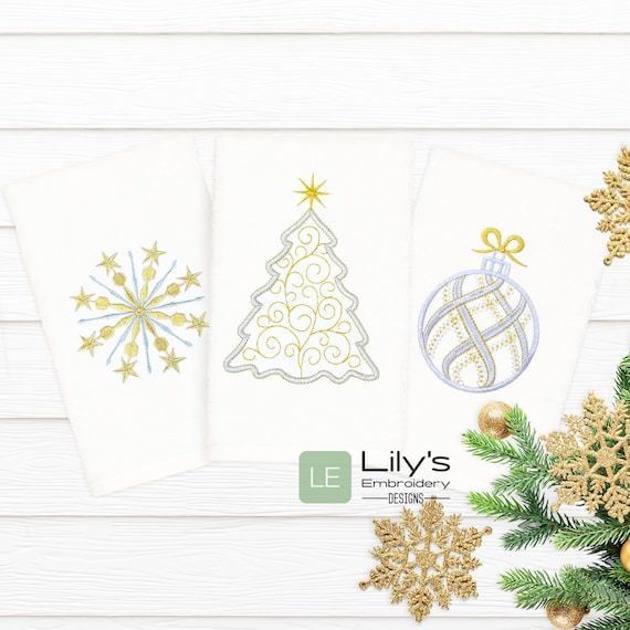 Christmas Machine Embroidery Designs Christmas Tree Ornament - Etsy