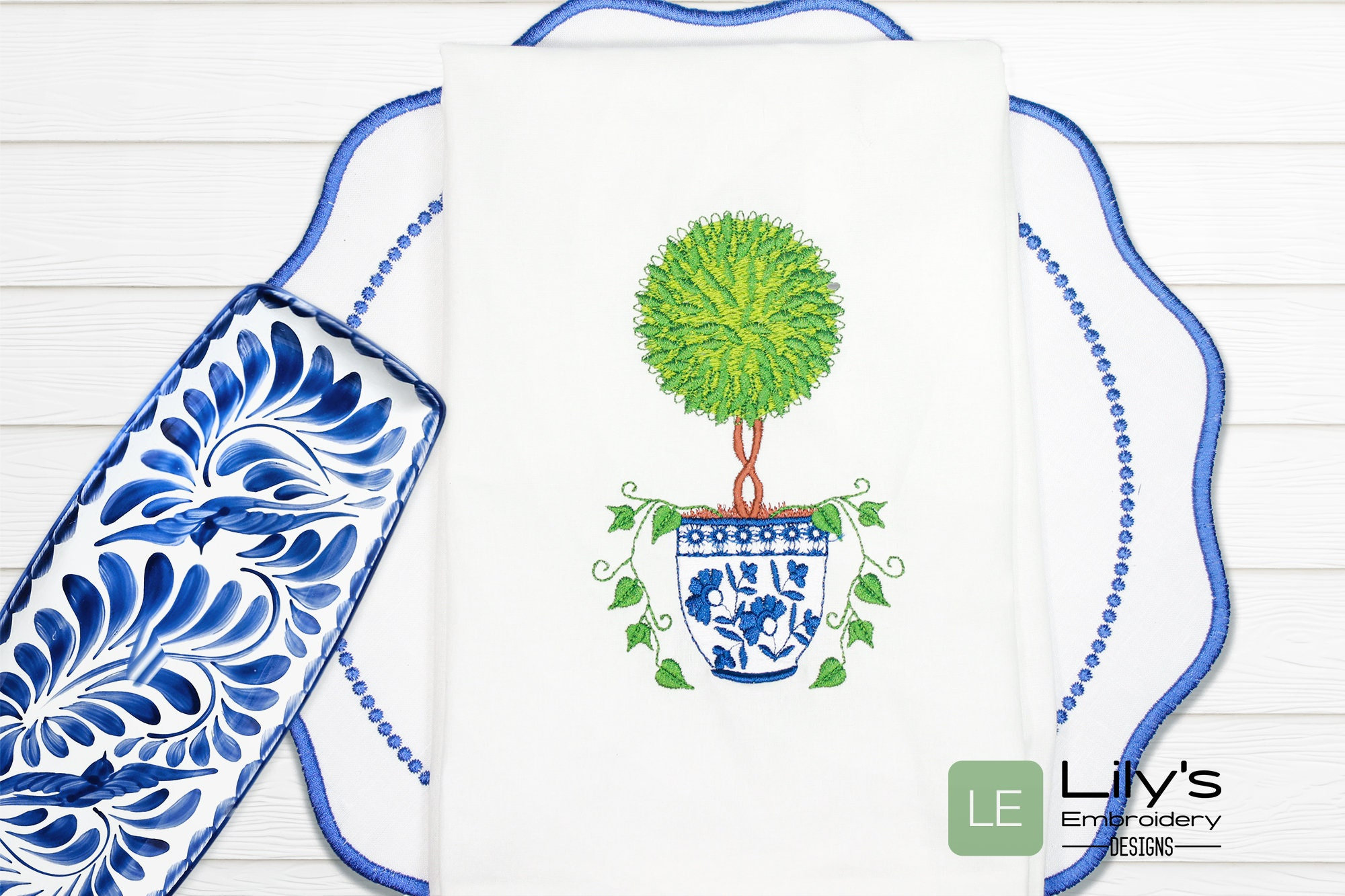 Machine Embroidery Design | Topiary Machine Embroidery Design - Etsy