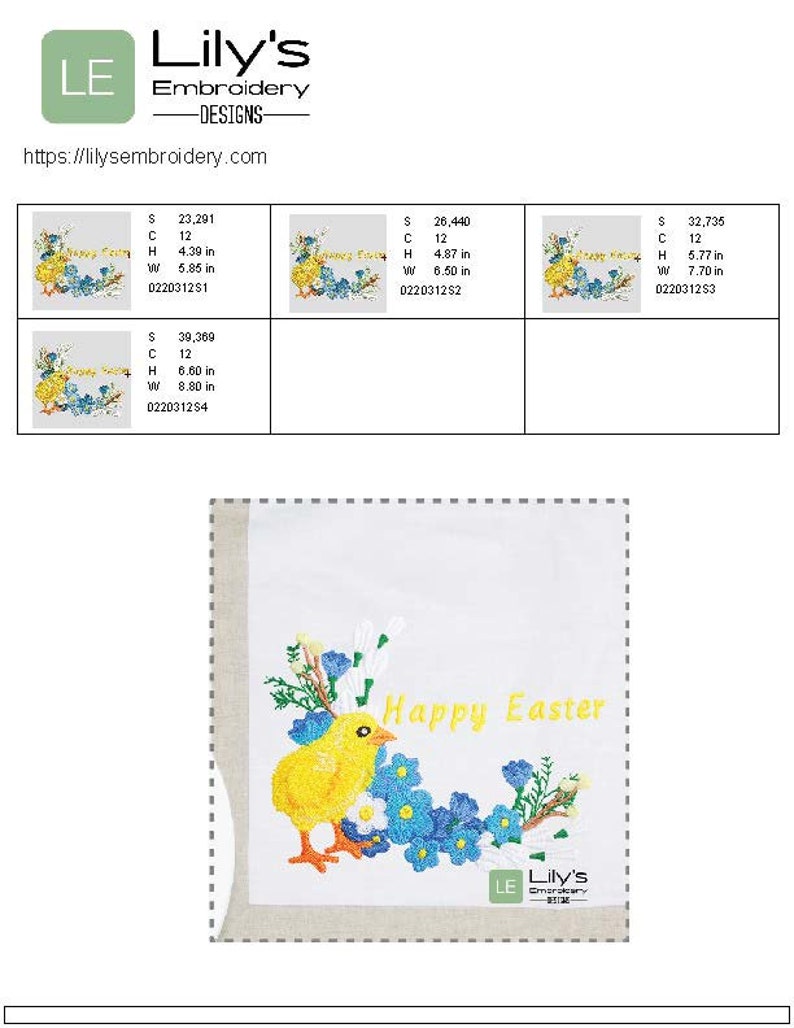 Easter Chick Machine Embroidery Design | Spring Chick Machine ...