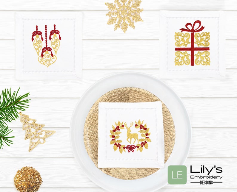 Machine Embroidery Design 5 Christmas Machine Embroidery - Etsy