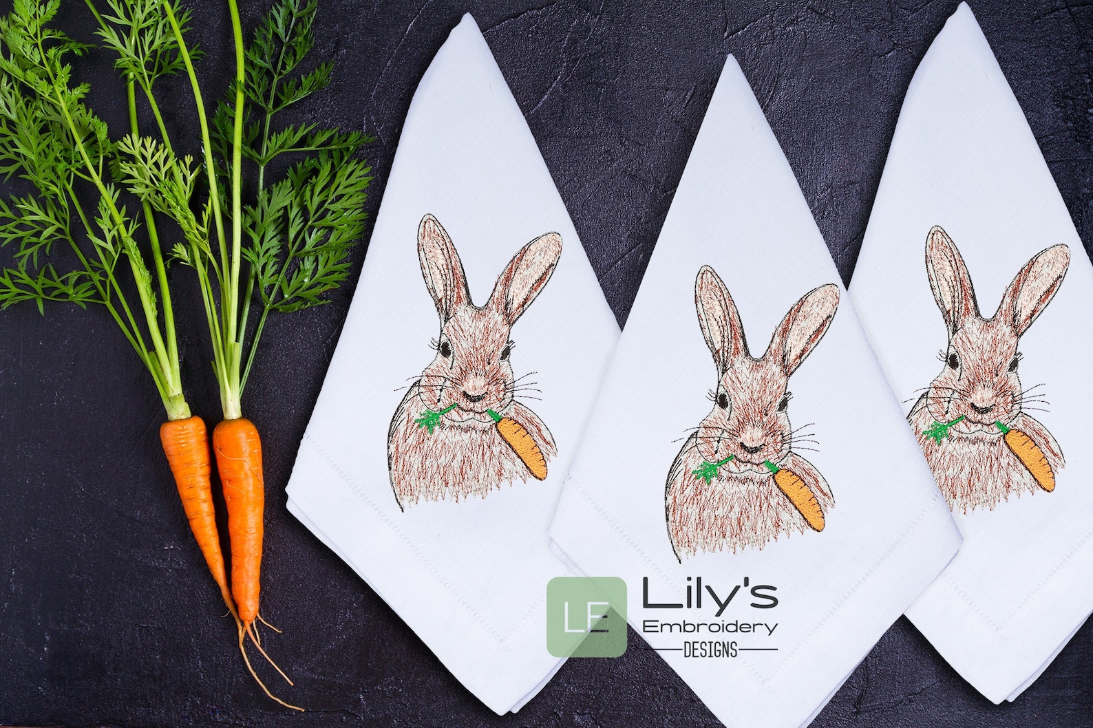 Spring Rabbit Machine Embroidery Design Sweet Bunny Machine - Etsy