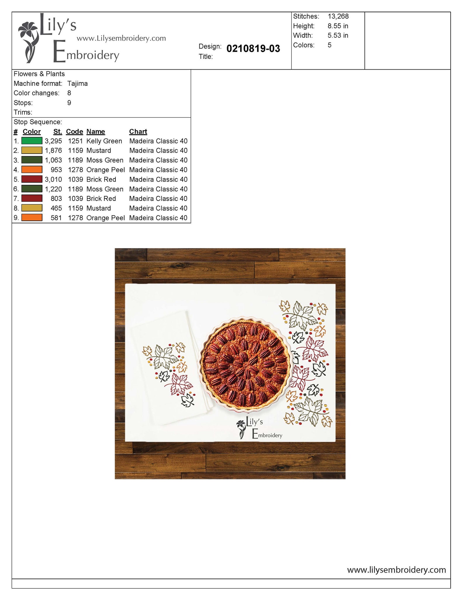 Leaves Machine Embroidery Designs Fall / Autumn Design 5 - Etsy