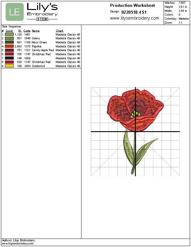 Poppy Machine Embroidery Designs Red Poppies Machine - Etsy