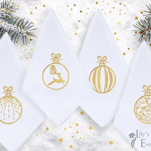 Machine Embroidery Design - 5 Christmas Balls Machine Embroidery ...