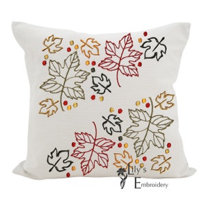 Mini Autumn Leaves Machine Embroidery Design Small - Etsy