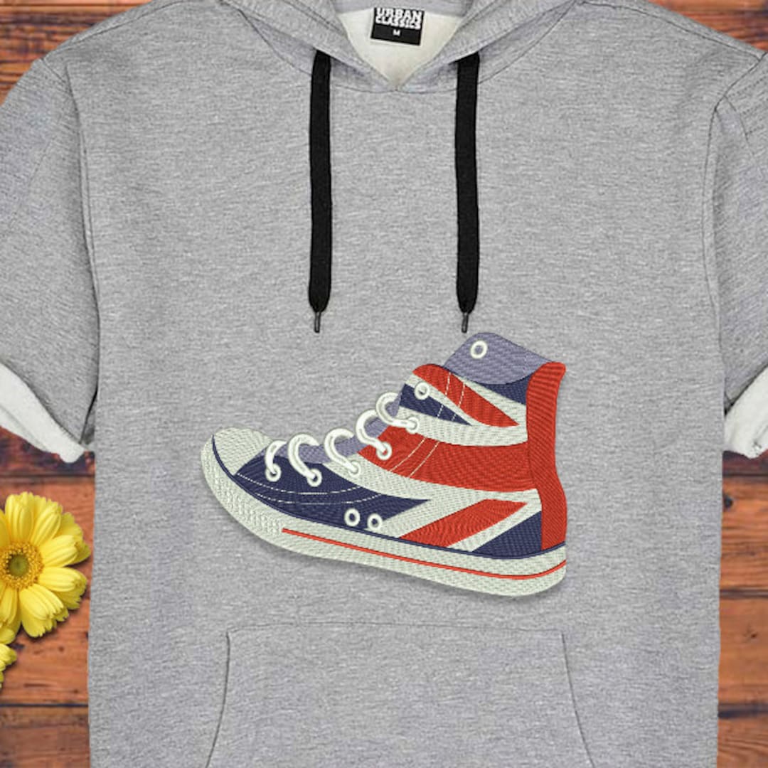 Converse Machine Embroidery Designs - 4"x 4", 5" X 7", 6" X 10" Hoop ...